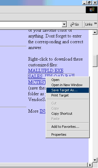 Then select Save Target As...
